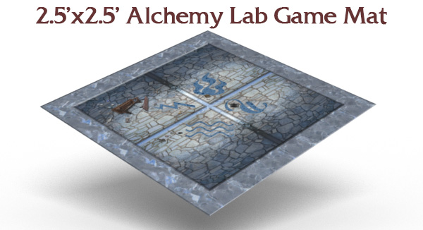 Alchemy Lab Turf Tiles 2.5 x 2.5 Print and Play Game Mat - Tabletop Turf